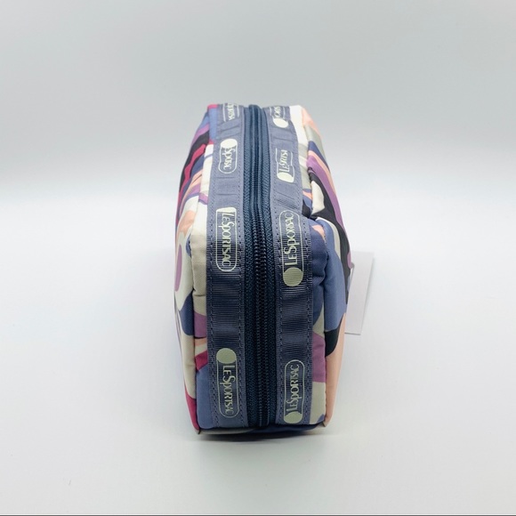 Lesportsac | Bags | Lesportsac Rectangular Cosmetic Orchid Swirl Pouch ...
